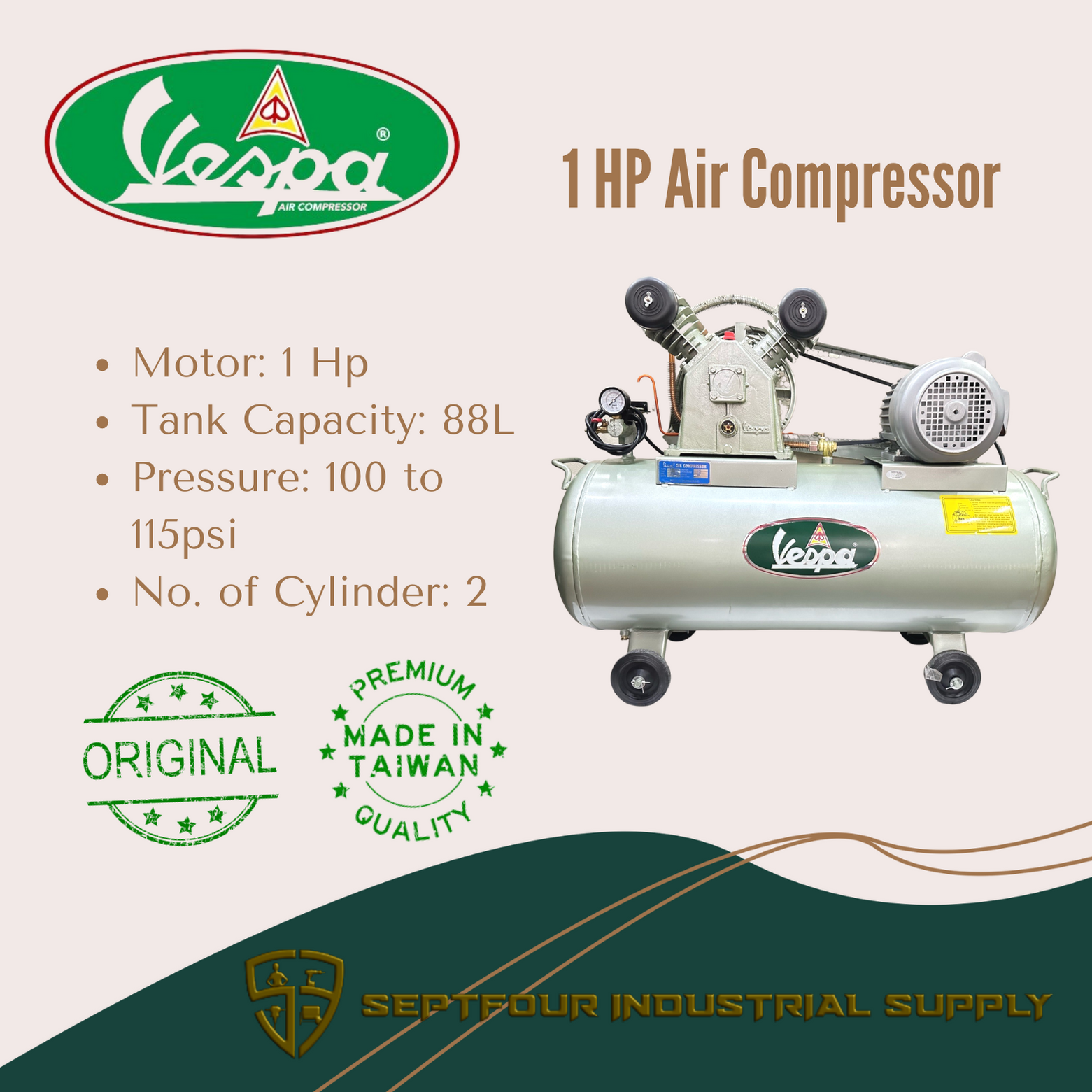 Vespa Air Compressor — SEPTFOUR INDUSTRIAL SUPPLY