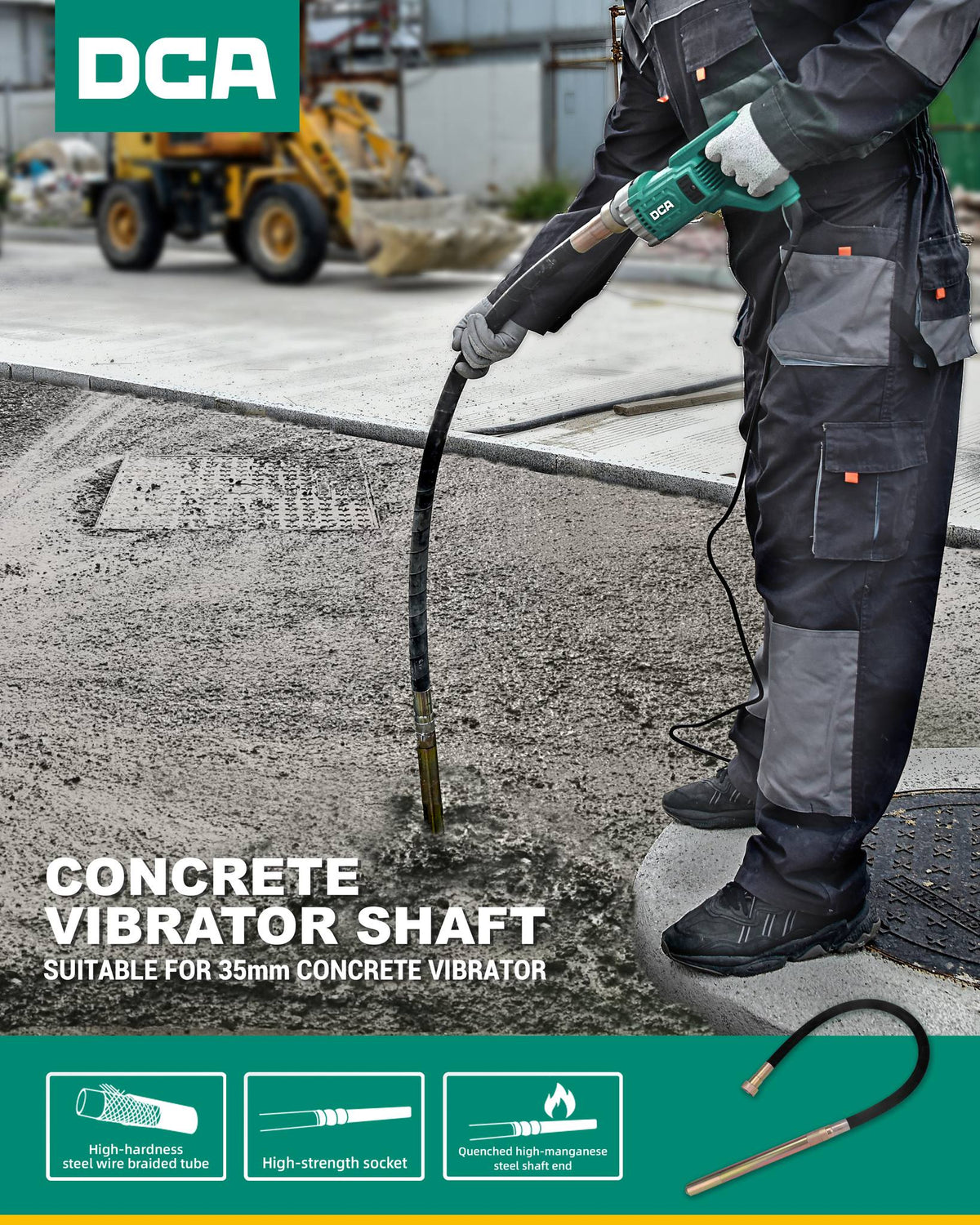 DCA Concrete Vibrator Rod- AROD — SEPTFOUR INDUSTRIAL SUPPLY