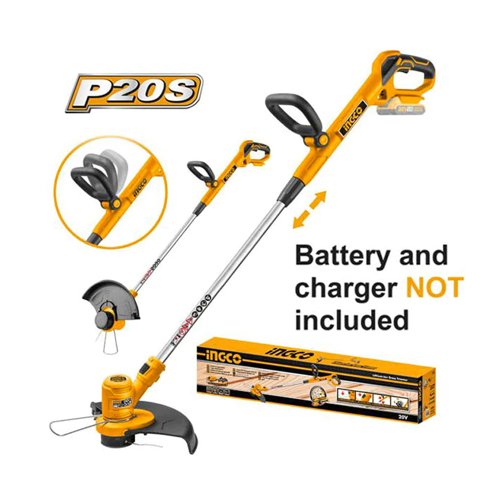 Ingco 20V Li-Ion Cordless Grass Trimmer CGTLI20328 — SEPTFOUR ...