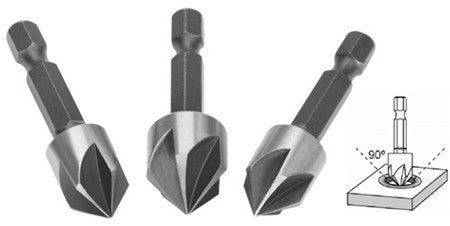 Ingco 3pcs Countersinks Bit Set DBCS0031 — SEPTFOUR INDUSTRIAL SUPPLY