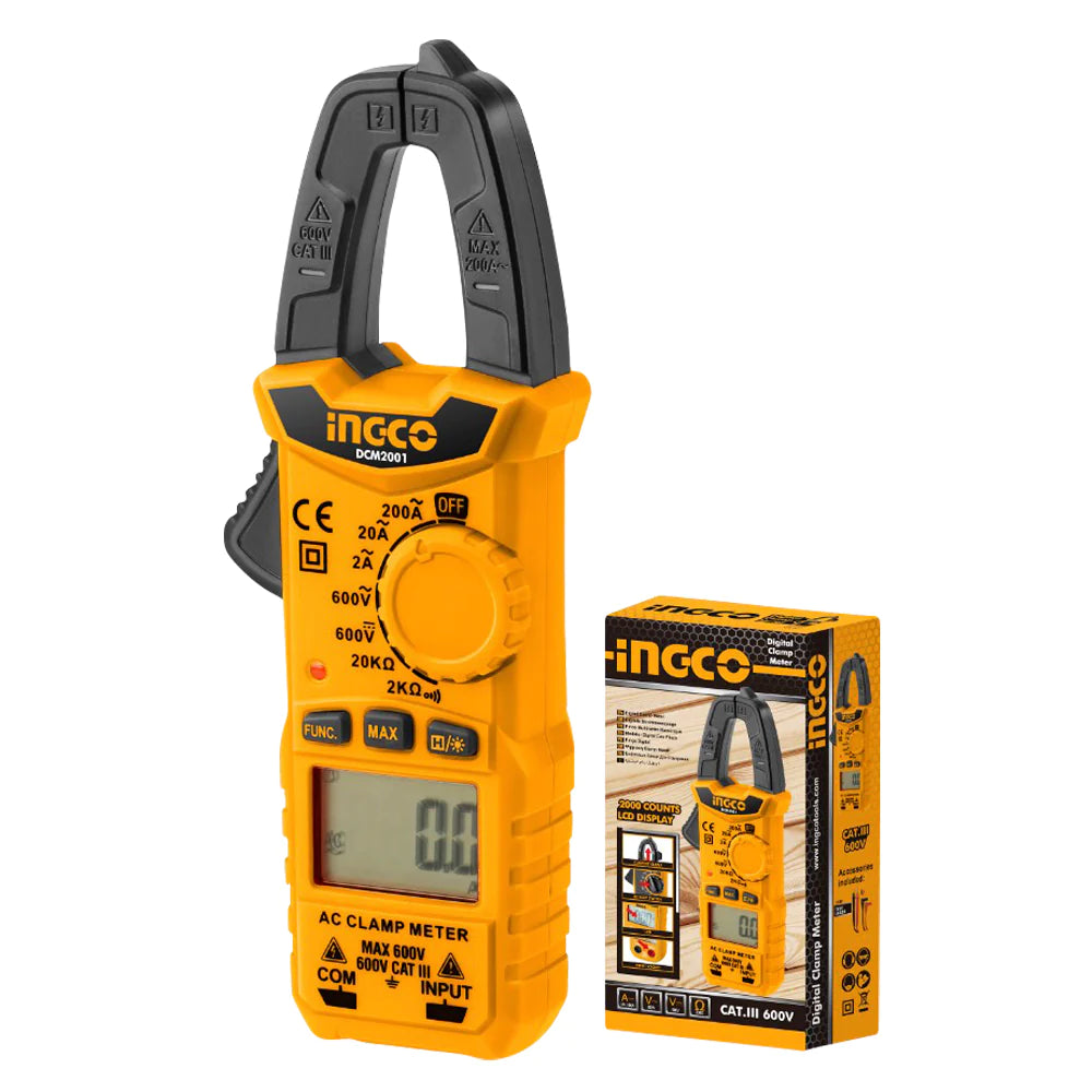 Ingco Digital AC/DC Clamp Meter DCM2001 — SEPTFOUR INDUSTRIAL SUPPLY