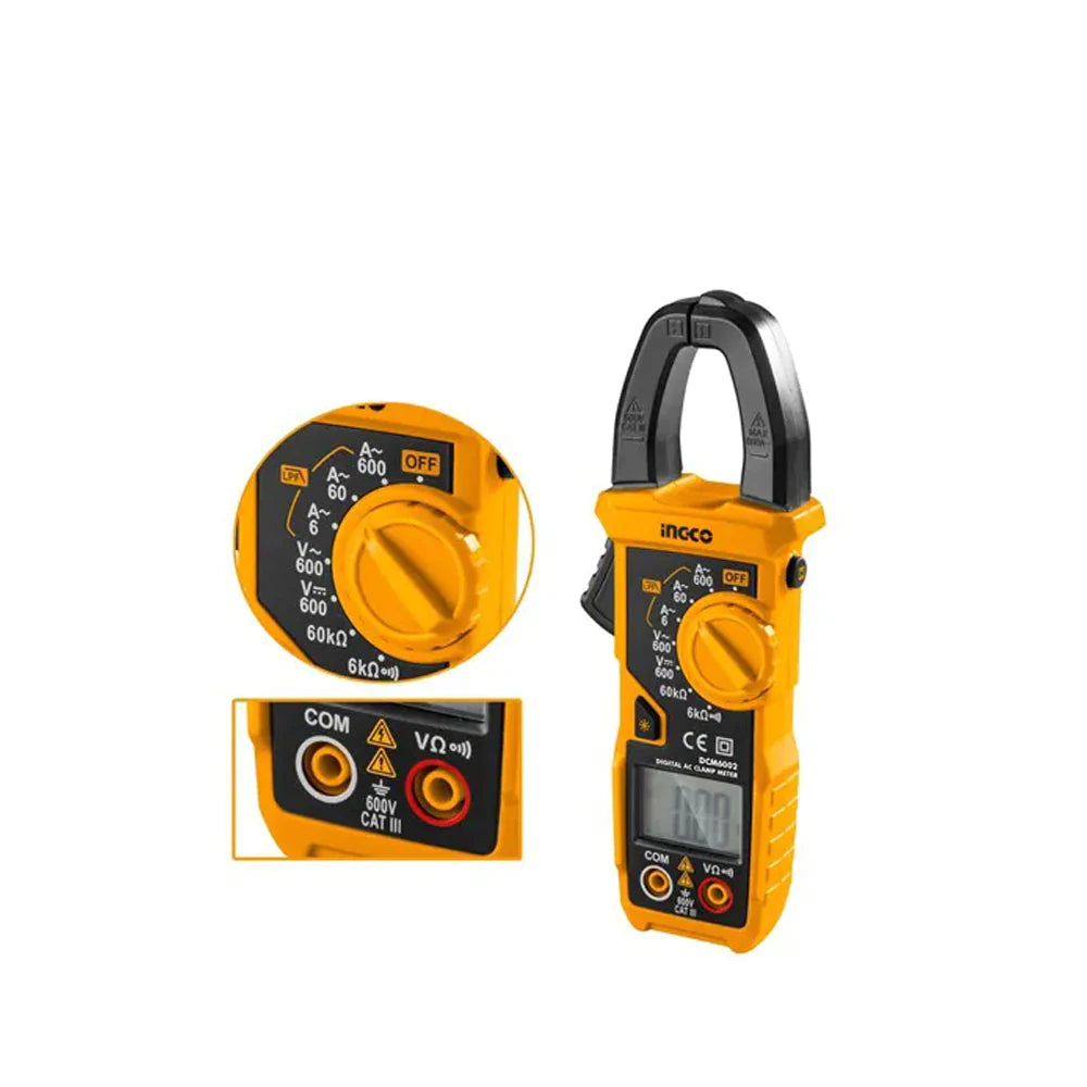 Ingco Digital AC Clamp Meter Multimeter with Capacitance Meter DCM6003 ...