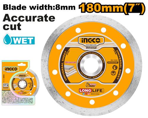 Ingco 180mm (7") Wet Diamond Disc DMD021802 — SEPTFOUR INDUSTRIAL SUPPLY
