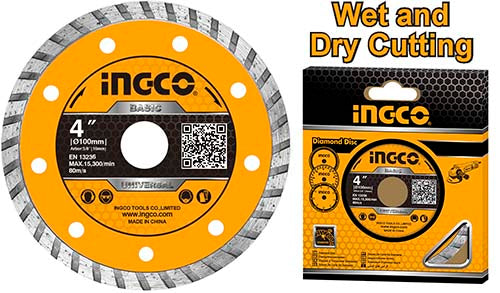 Ingco 4" Turbo Diamond Disc DMD031002 — SEPTFOUR INDUSTRIAL SUPPLY