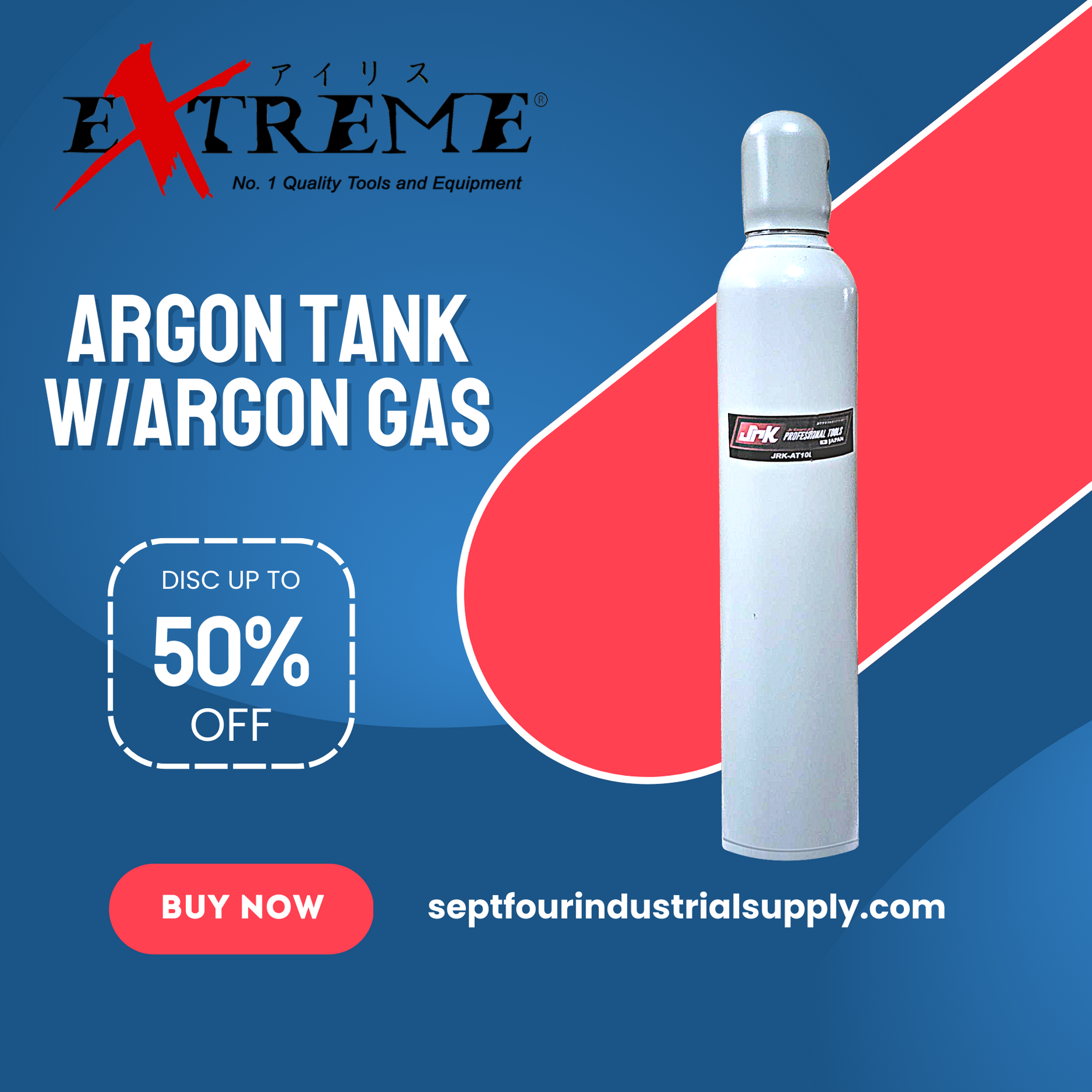 JRK Kawasaki Argon Tank with Argon Gas JRK-AT110L — SEPTFOUR INDUSTRIAL ...