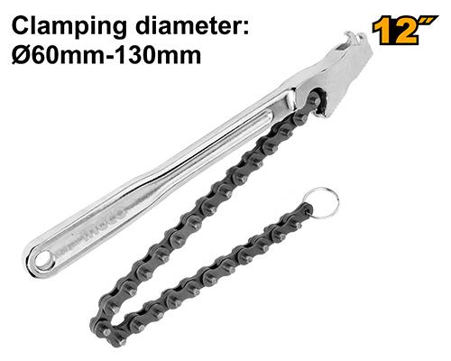 Ingco 12" Chain Pipe Wrench HBPW1208 — SEPTFOUR INDUSTRIAL SUPPLY