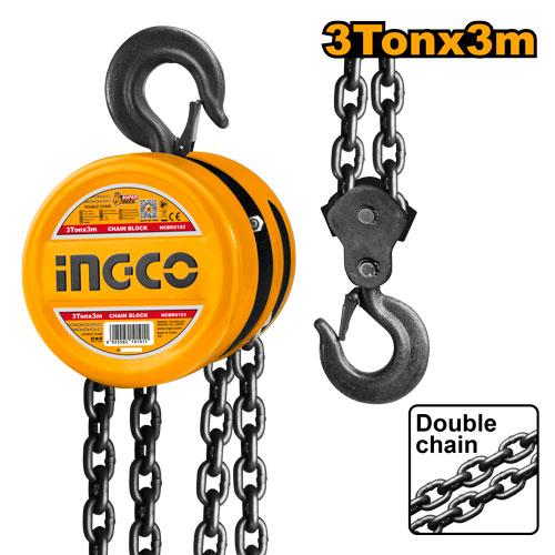 Ingco 3Ton Chain Block HCBK0103 — SEPTFOUR INDUSTRIAL SUPPLY