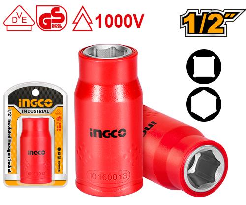 Ingco 1/2" Insulated Hexagonal Socket 12mm HIHAST12121 — SEPTFOUR ...