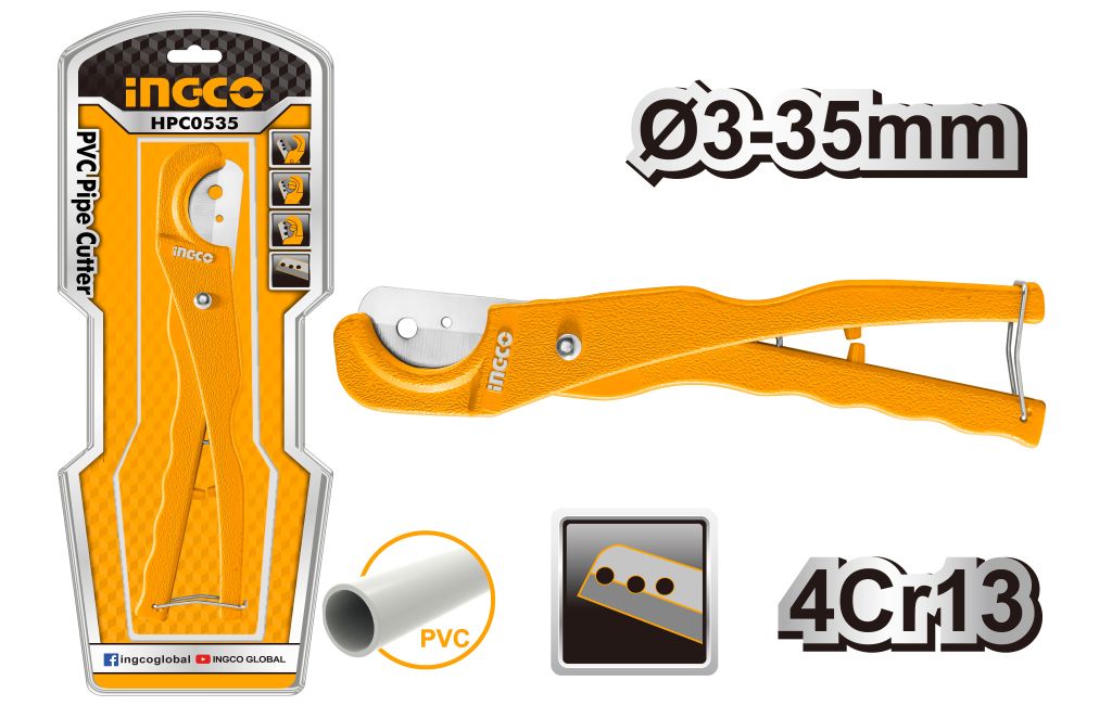 Ingco 210mm Pipe Cutter HPC0535 — SEPTFOUR INDUSTRIAL SUPPLY