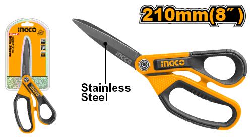 Ingco Rubber Grip Long-Blade Scissors HSCRS812108 — SEPTFOUR INDUSTRIAL ...