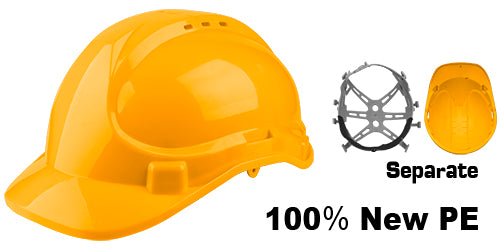 Ingco Safety Helmet Yellow HSH206 — SEPTFOUR INDUSTRIAL SUPPLY