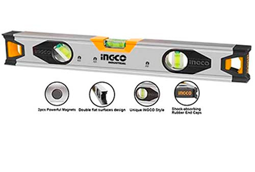Ingco 60cm Spirit Level (with powerful Magnet) HSL38060M — SEPTFOUR INDUSTRIAL SUPPLY