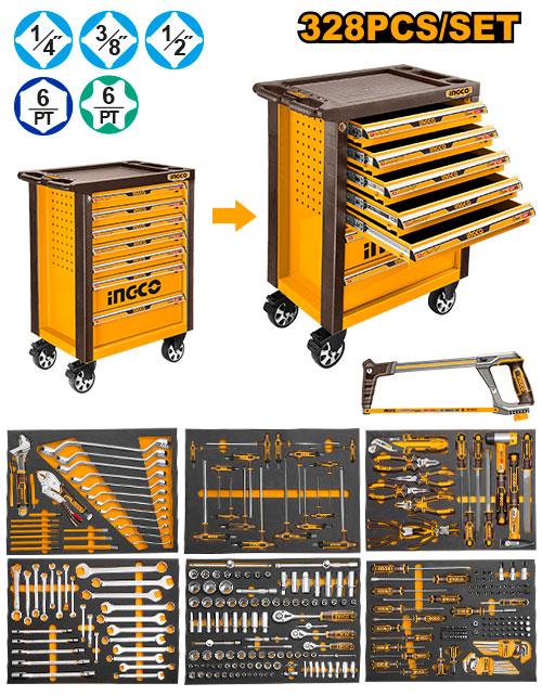 Ingco 328 Pcs Tool Chest Set HTCS273281 — SEPTFOUR INDUSTRIAL SUPPLY