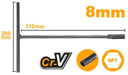 Ingco 8mm T-Handle Socket Wrench HTSWB0808 — SEPTFOUR INDUSTRIAL SUPPLY