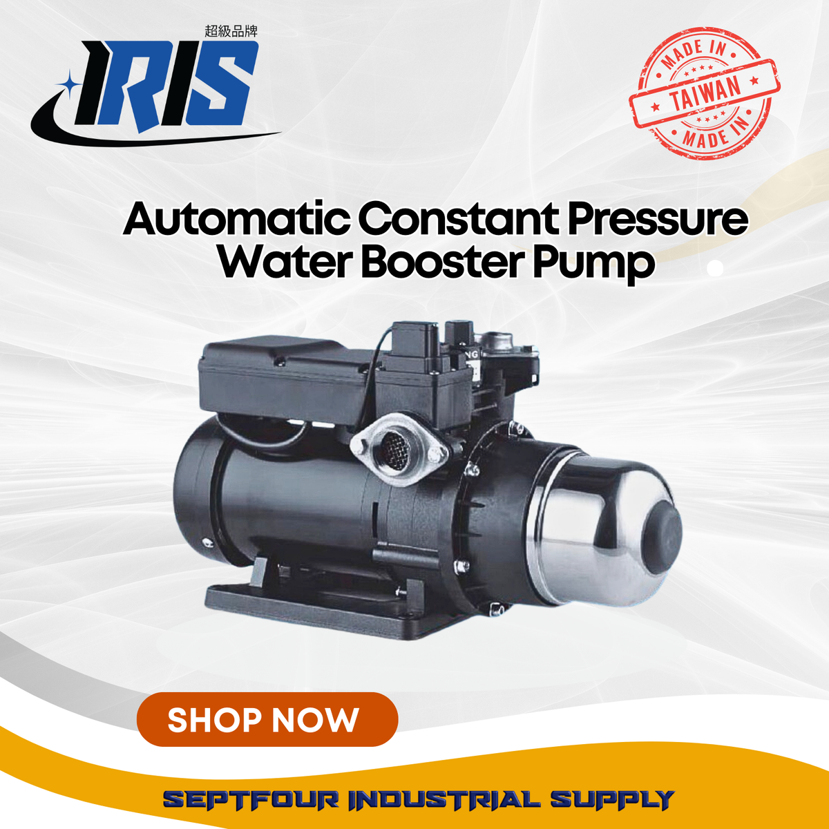 IRIS Automatic Constant Pressure Water Booster Pump - Made in Taiwan ...