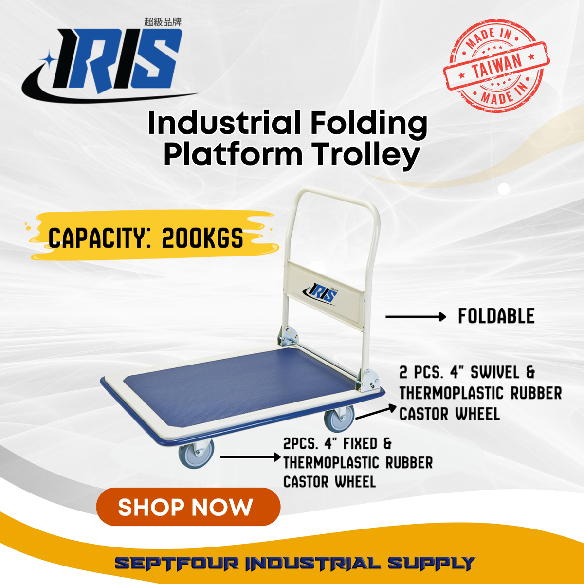 IRIS Industrial Platform Trolley/Push Cart - Made in Taiwan — SEPTFOUR ...