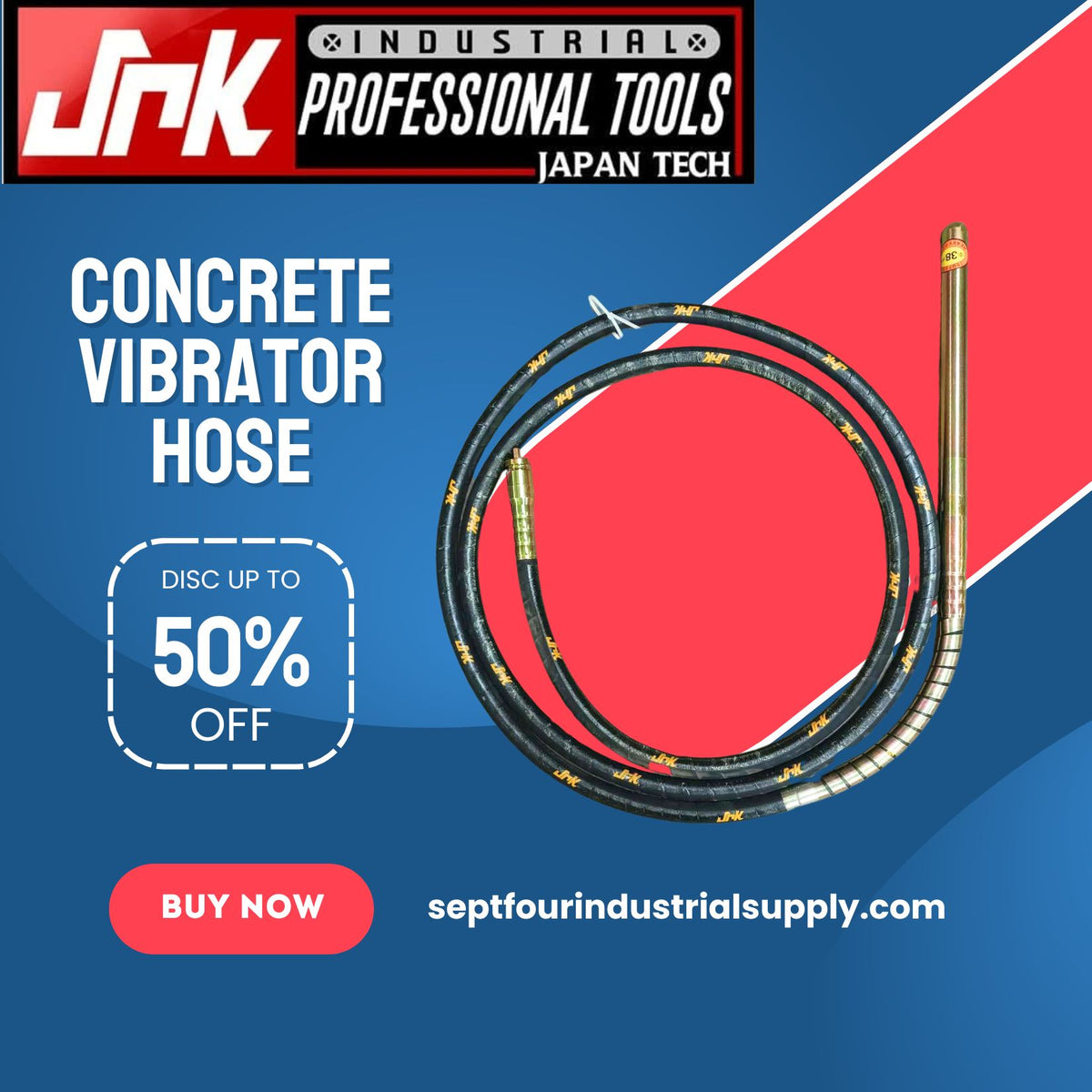 JRK Concrete Vibrator Hose — SEPTFOUR INDUSTRIAL SUPPLY
