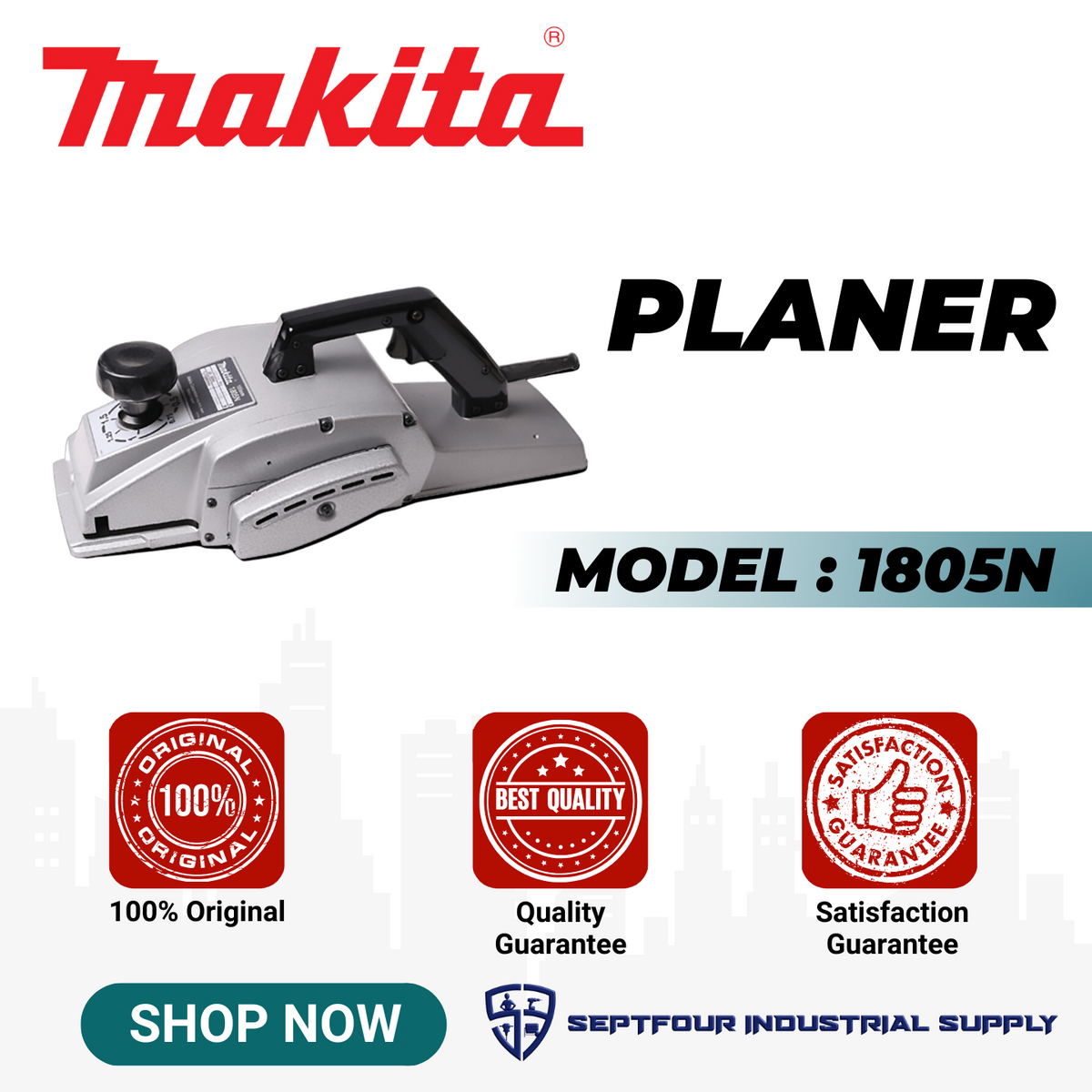 Makita 6-1/8” Planer 1805N — SEPTFOUR INDUSTRIAL SUPPLY