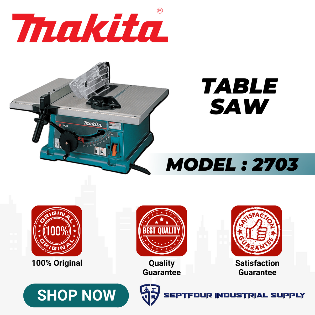 Makita 255mm 10" Table Saw 2703 — SEPTFOUR INDUSTRIAL SUPPLY