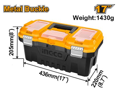 Ingco 17" Plastic Tool Box PBX1702 — SEPTFOUR INDUSTRIAL SUPPLY