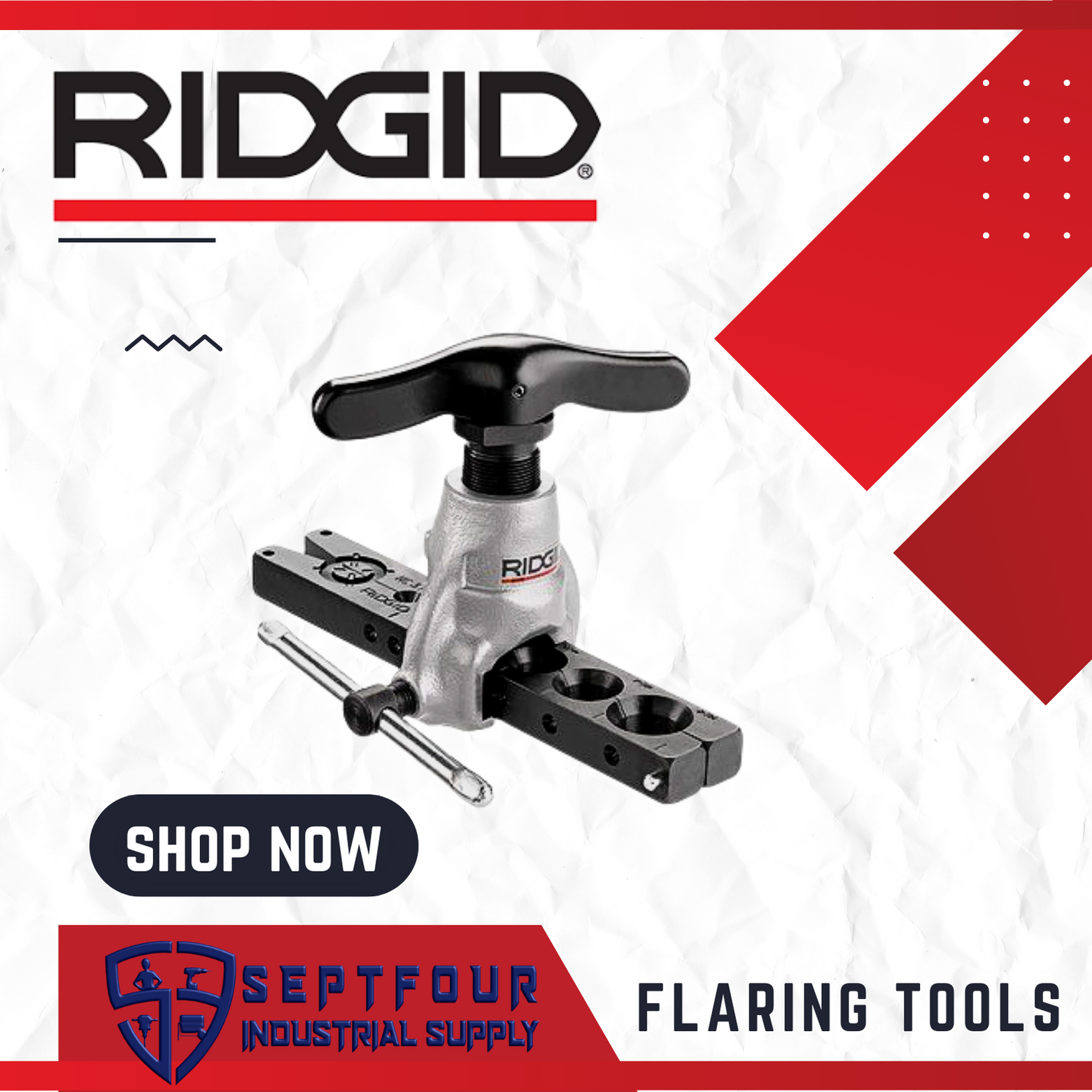 Ridgid Precision Non-Ratcheting Flare Tools 458MM — SEPTFOUR INDUSTRIAL ...