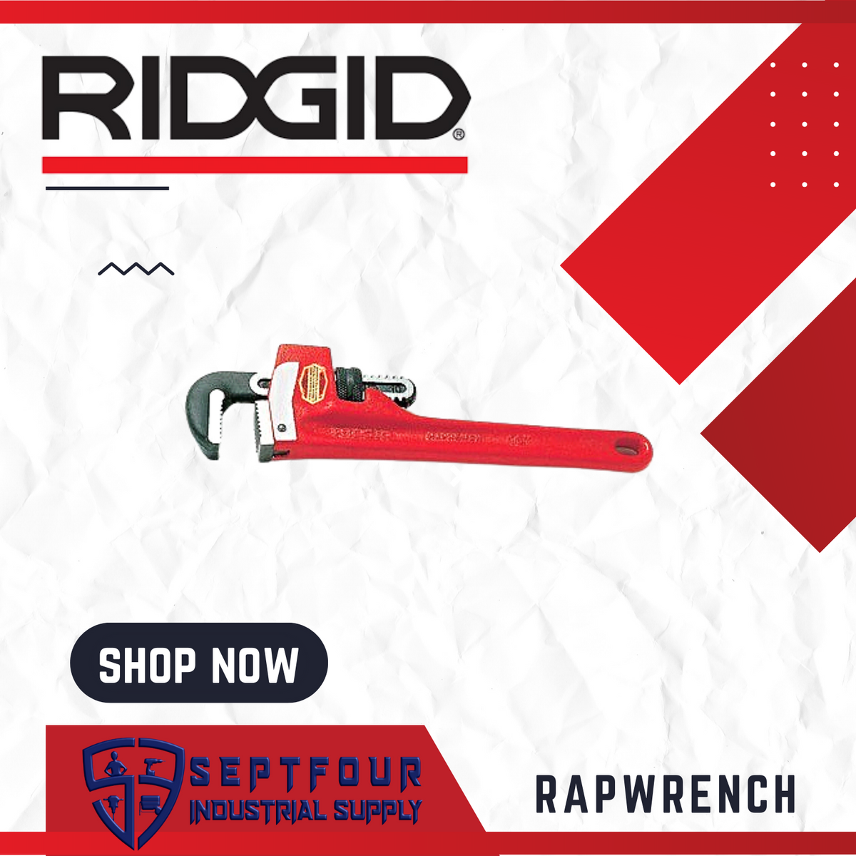 Ridgid Raprench® Wrench — SEPTFOUR INDUSTRIAL SUPPLY