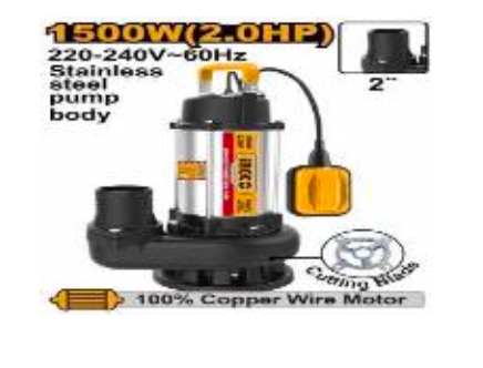 Ingco 1500W (2HP) Sewage Submersible Pump SPDS110068-5 — SEPTFOUR ...