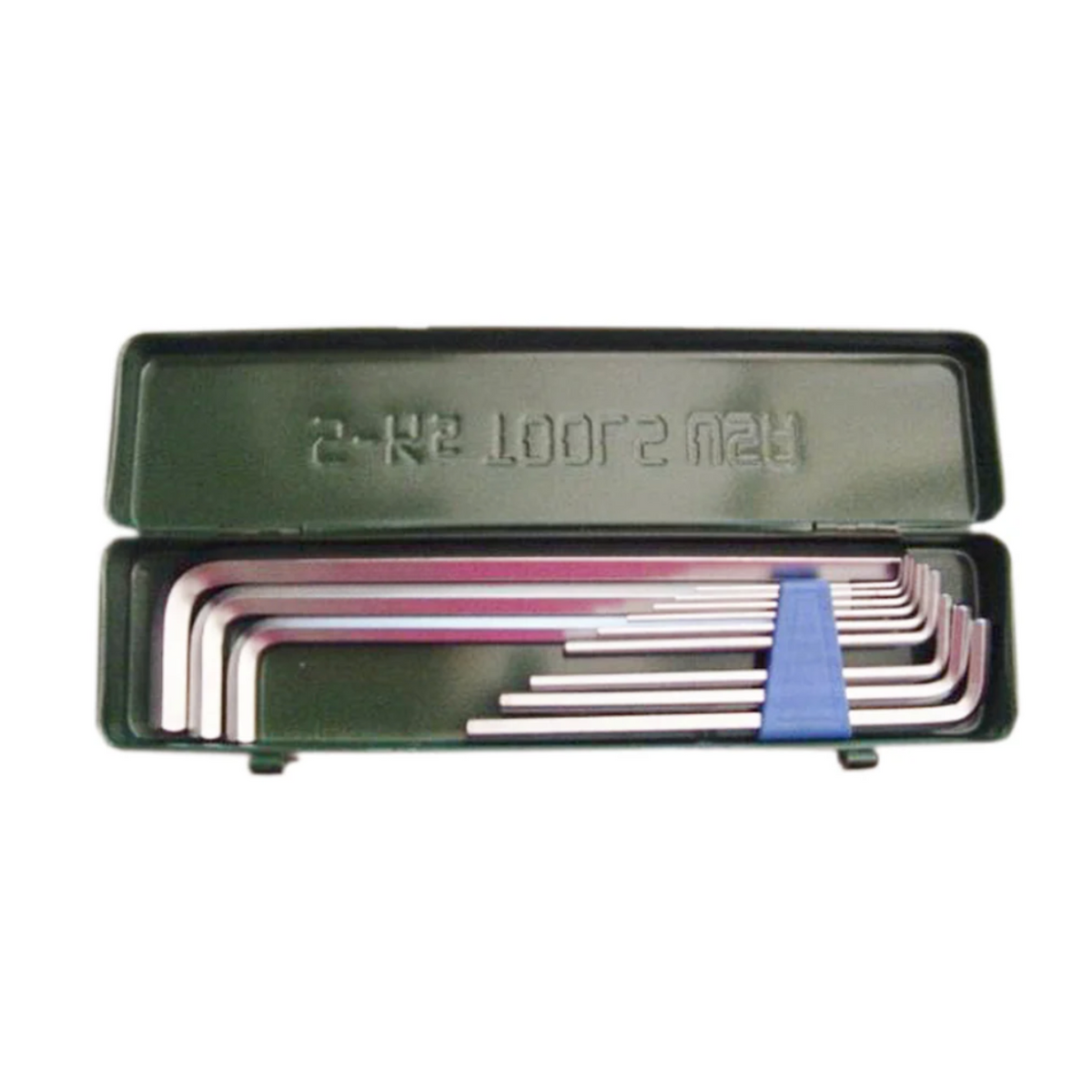 SKS Extra Long Arm Allen Wrench Key Set in Metal Case ( Chrome Finishe ...