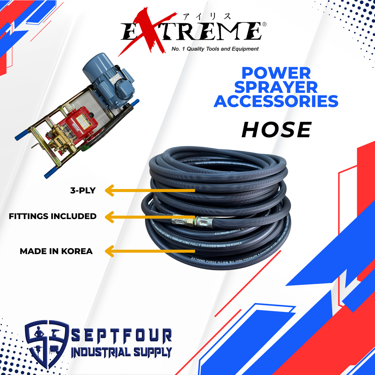 Extreme Force Power Sprayer/Pressure Washer Belt Drive Hose - Made in ...