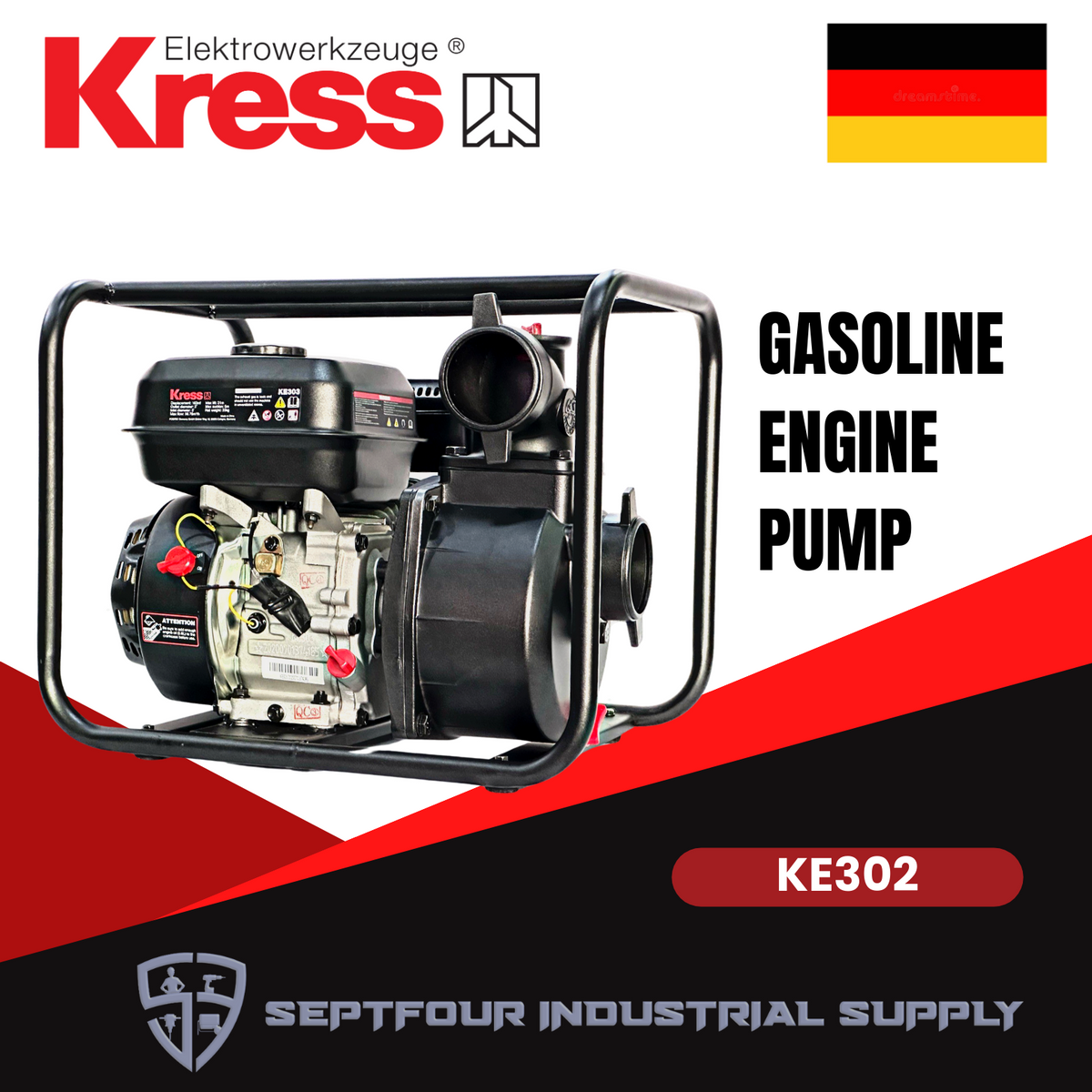 Kress Gasoline Engine Pump/Waterpump — SEPTFOUR INDUSTRIAL SUPPLY