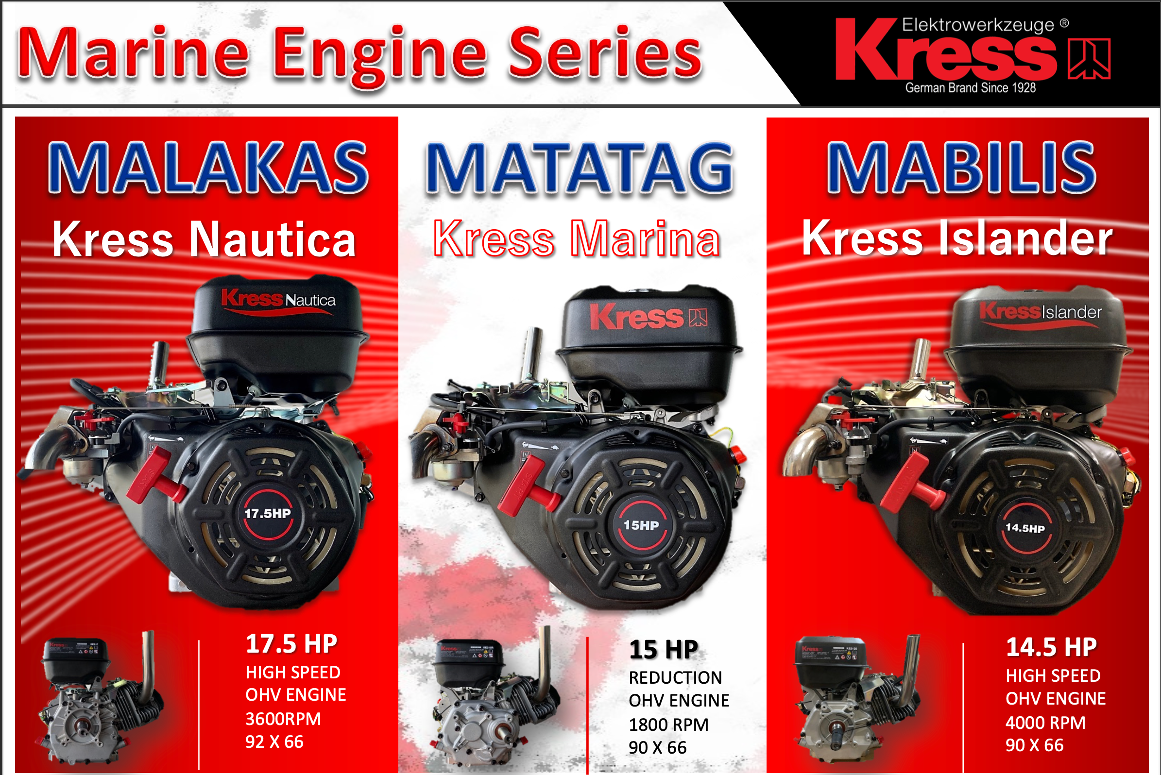 Kress Gasoline Engine Series — SEPTFOUR INDUSTRIAL SUPPLY