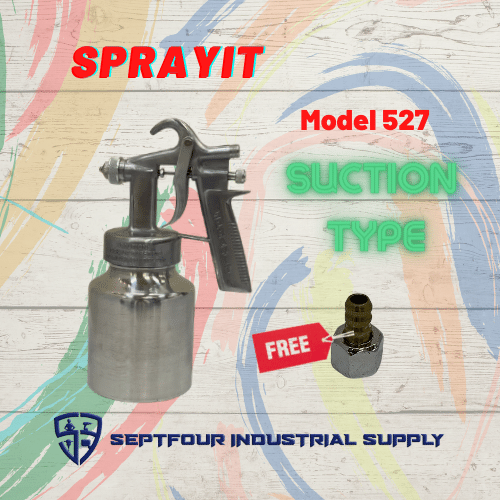 SPRAYIT Spray Gun Suction Type Model:527 — SEPTFOUR INDUSTRIAL SUPPLY